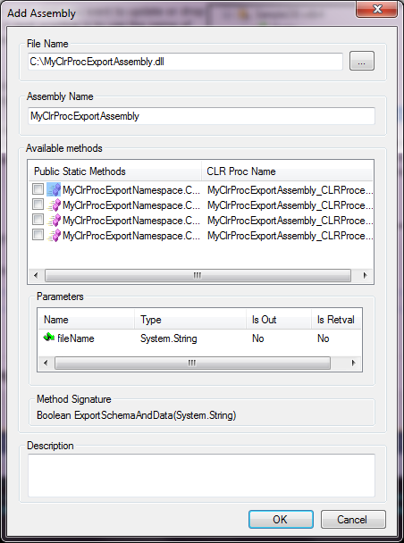 Loading CLR Assemblies into VistaDB